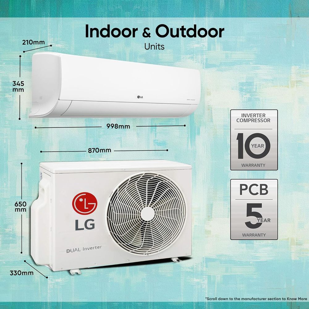 Buy Lg Ts 6 In 1 Convertible 2 Ton 3 Star Dual Inverter Split Ac With 4